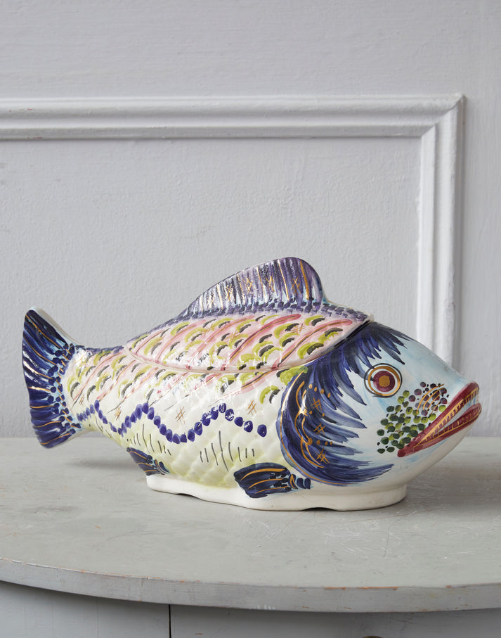 A Large Vintage French Lidded Fish Tureen – Canford & Co